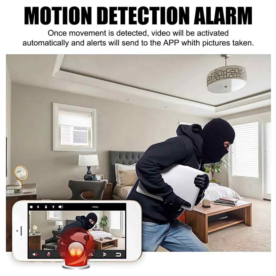 Wifi Spy Camera with 180 Day Battery, Night Vision and Motion Detection