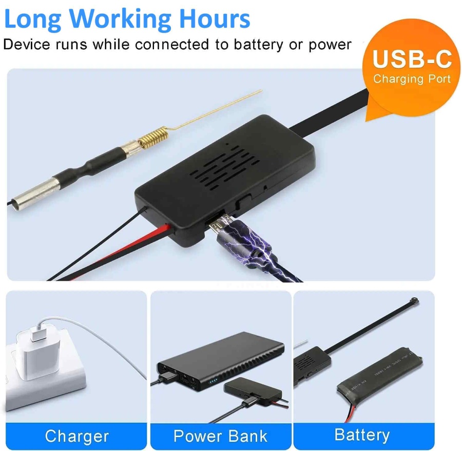 Pinhole Wifi Camera with Motion Detection and Changeable Buttons