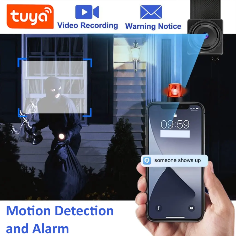 Pinhole Wifi Camera with Motion Detection and Changeable Buttons