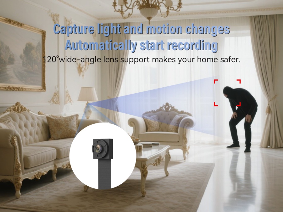 4K Tiny Pinhole Camera with Motion Detection and Remote