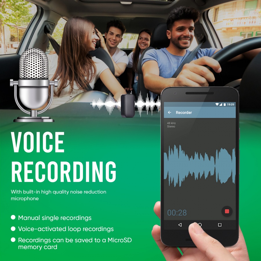 Audio Listening Device GPS Tracker and Voice Recorder