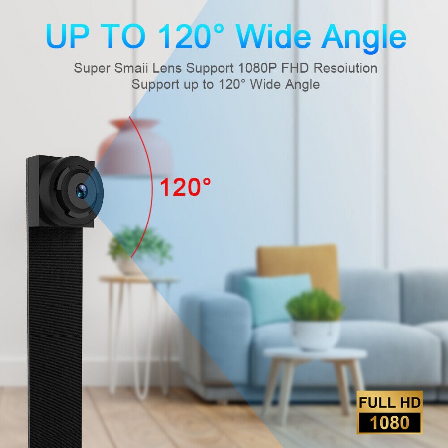 4K Pinhole Wifi Camera with Night Vision and Motion Detection
