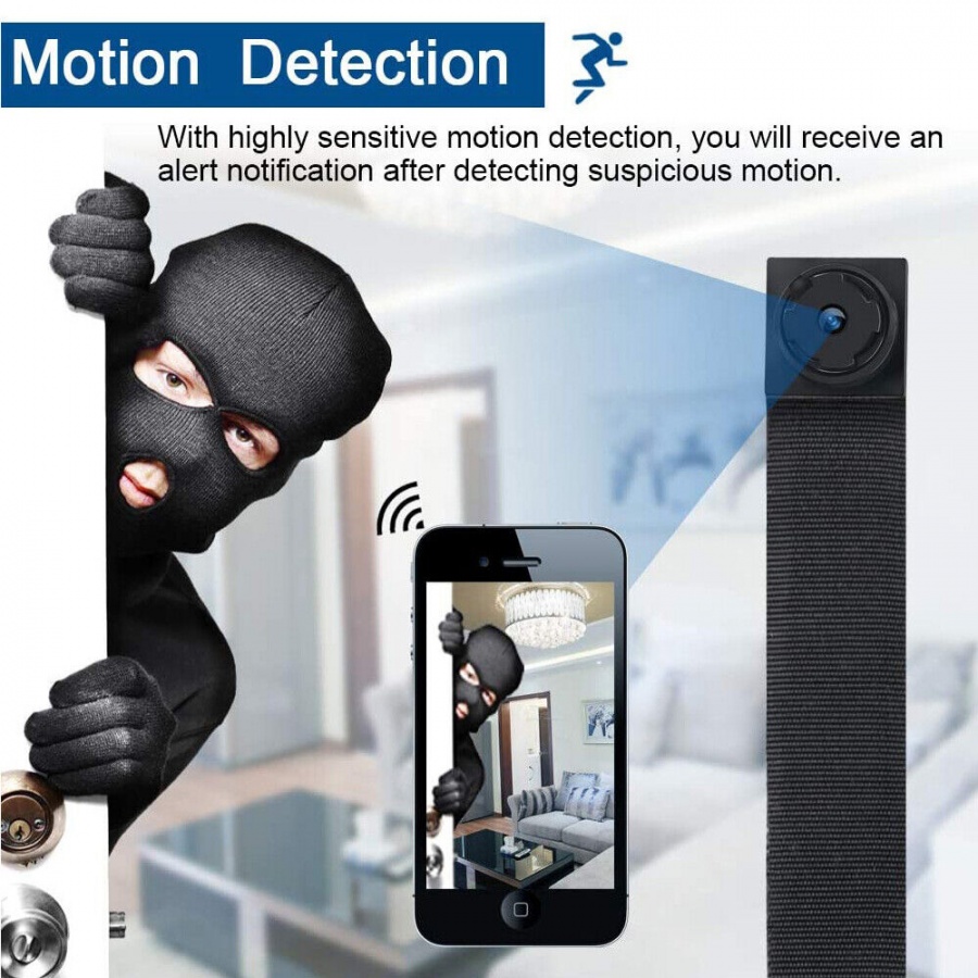 4K Pinhole Wifi Camera with Night Vision and Motion Detection