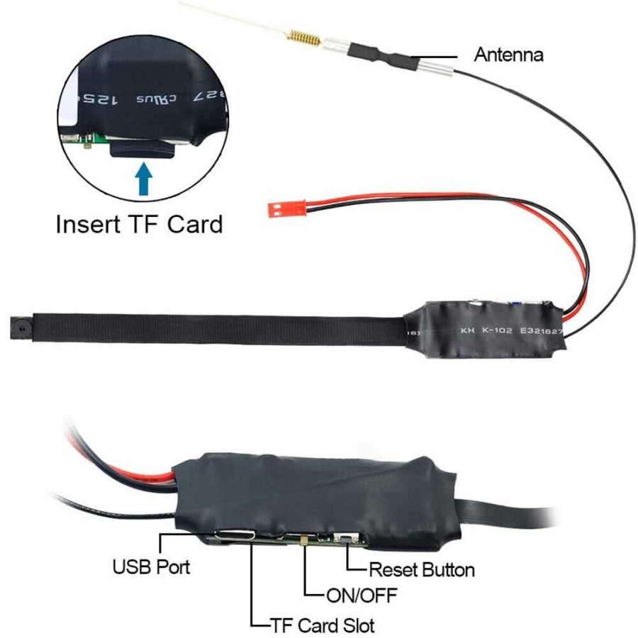 4K Pinhole Wifi Camera with Night Vision and Motion Detection