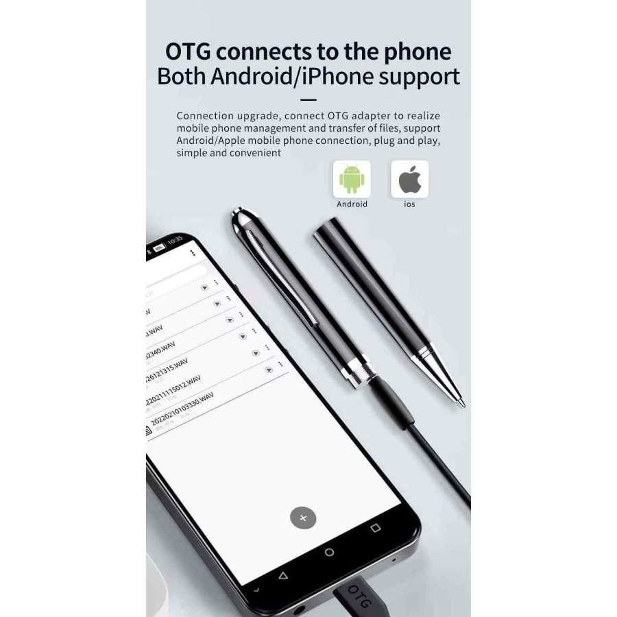 Pen Voice Recorder, Voice Activation and Easy to Use