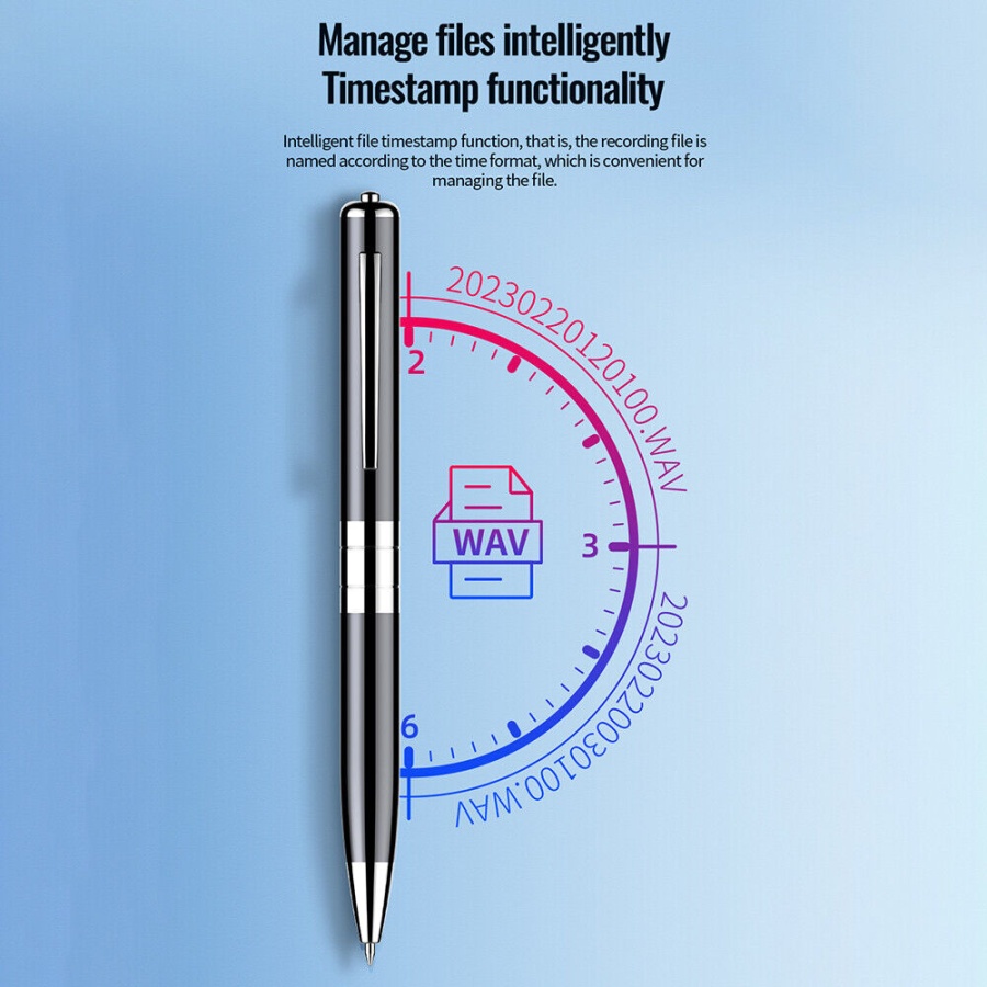 Pen Voice Recorder with Voice Activation, Easy to Use