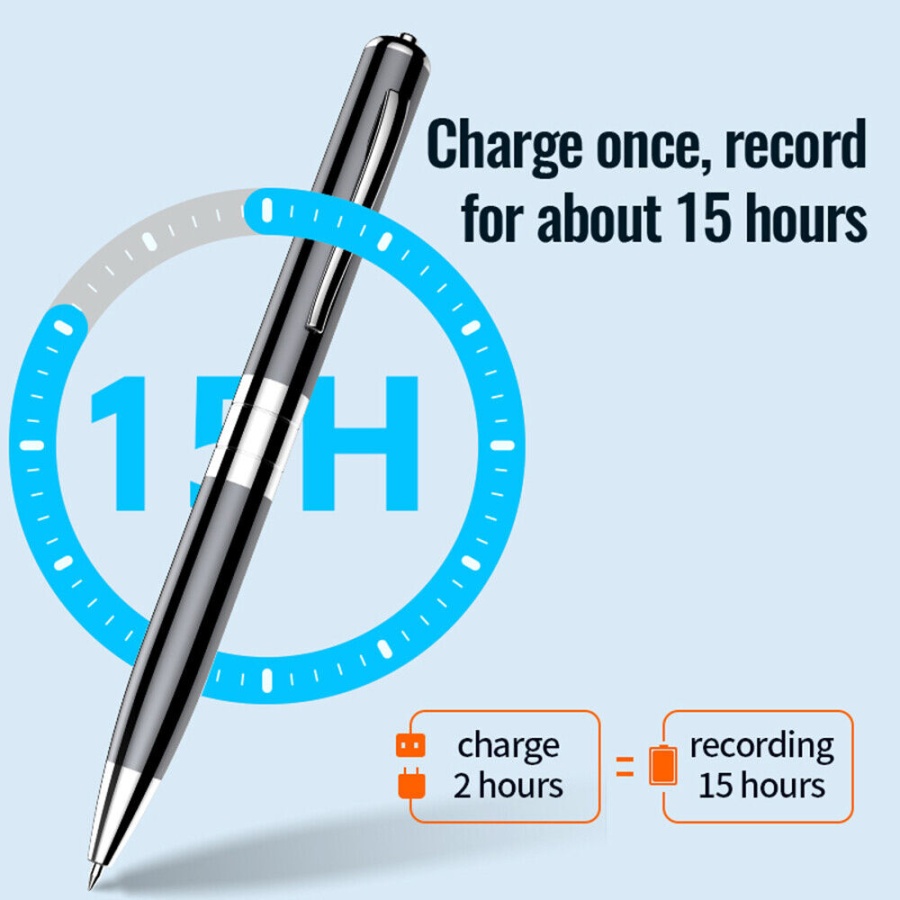 Pen Voice Recorder with Voice Activation, Easy to Use