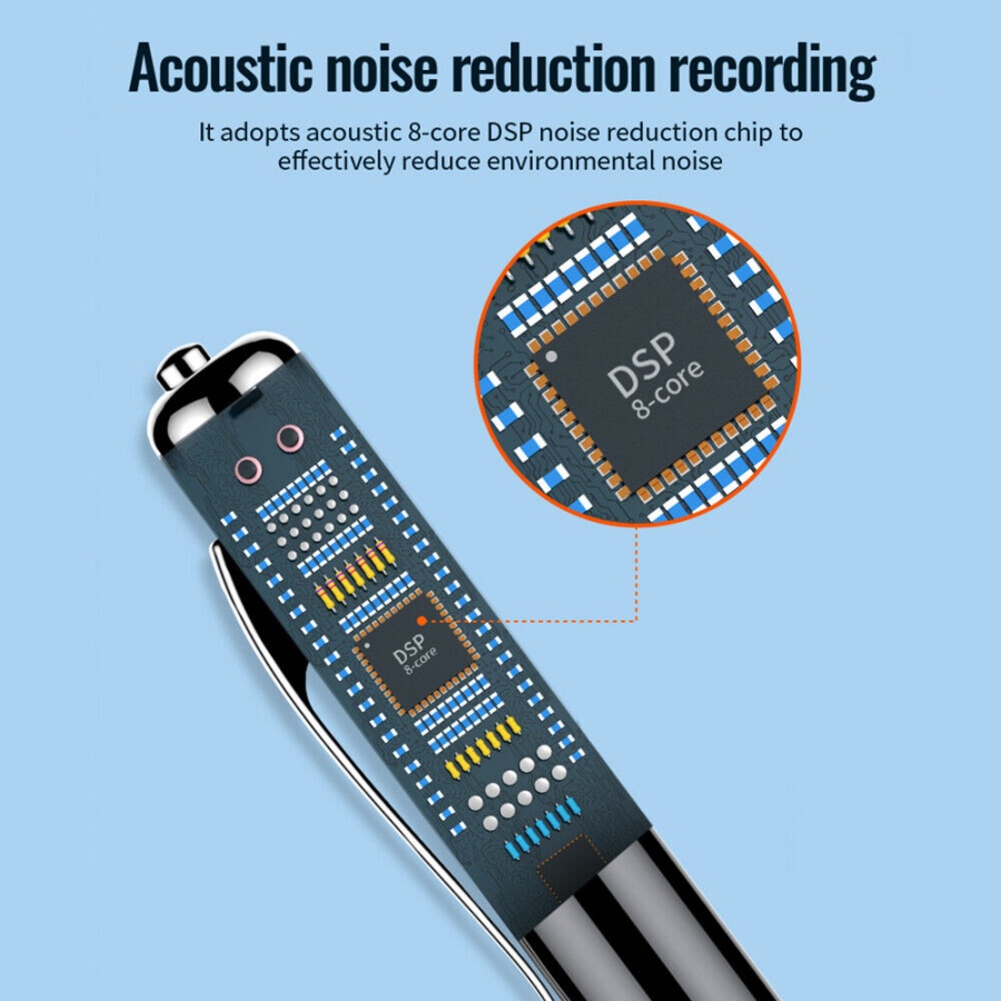 Pen Voice Recorder with Voice Activation, Easy to Use