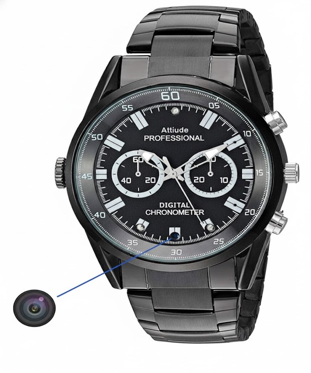 Watch Camera 32GB with Night Vision and Motion Detection