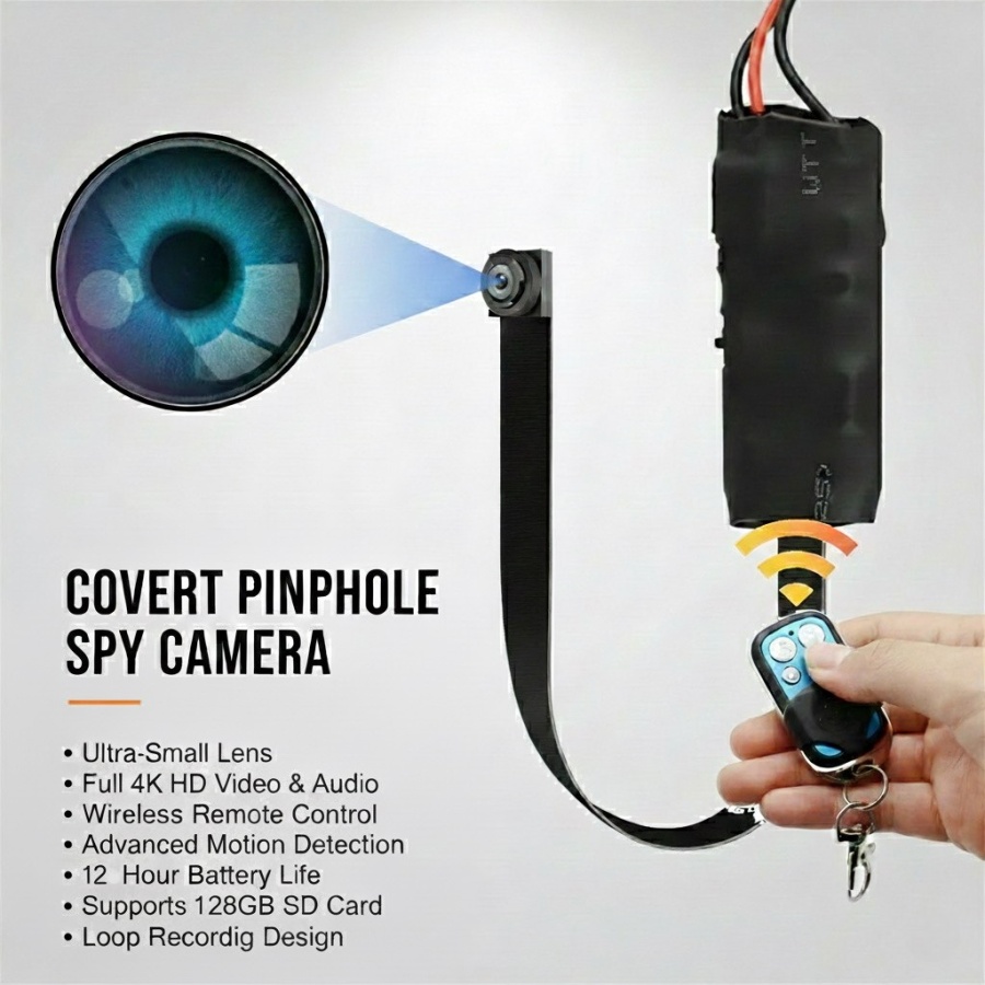 Tiny HD Pinhole Camera With Remote Control