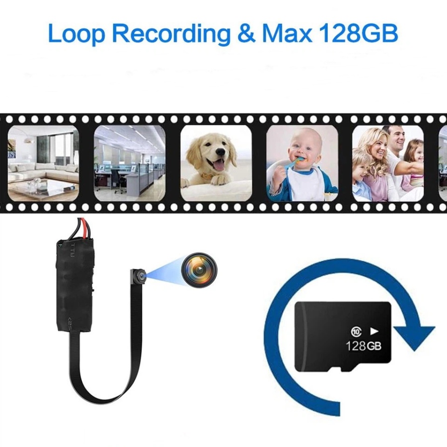Tiny HD Pinhole Camera With Remote Control