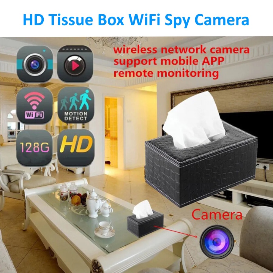 Tissue Box Camera with WiFi and Motion Detection