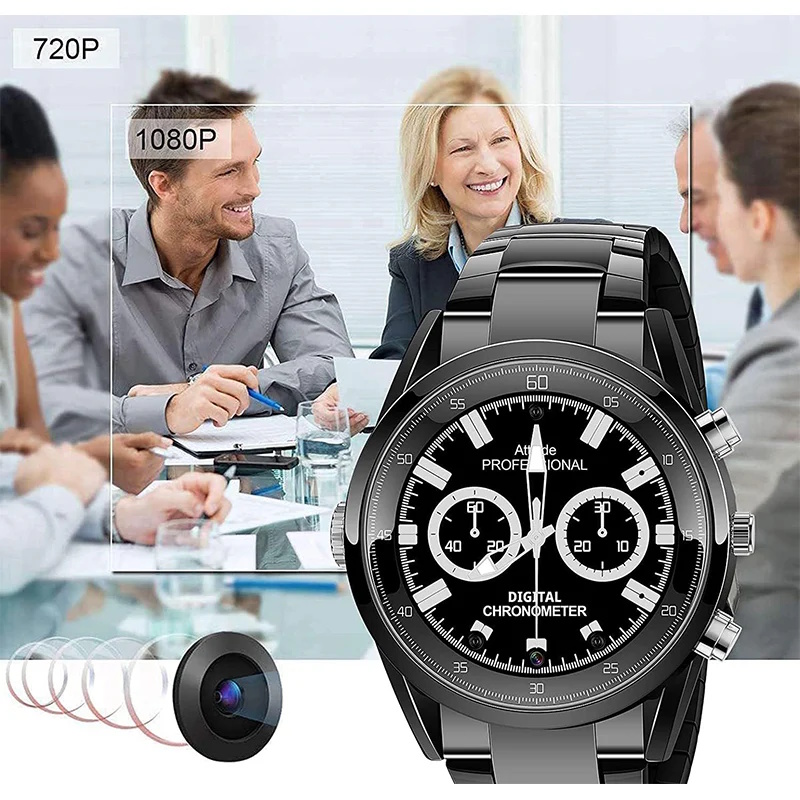 Watch Camera 32GB with Night Vision and Motion Detection