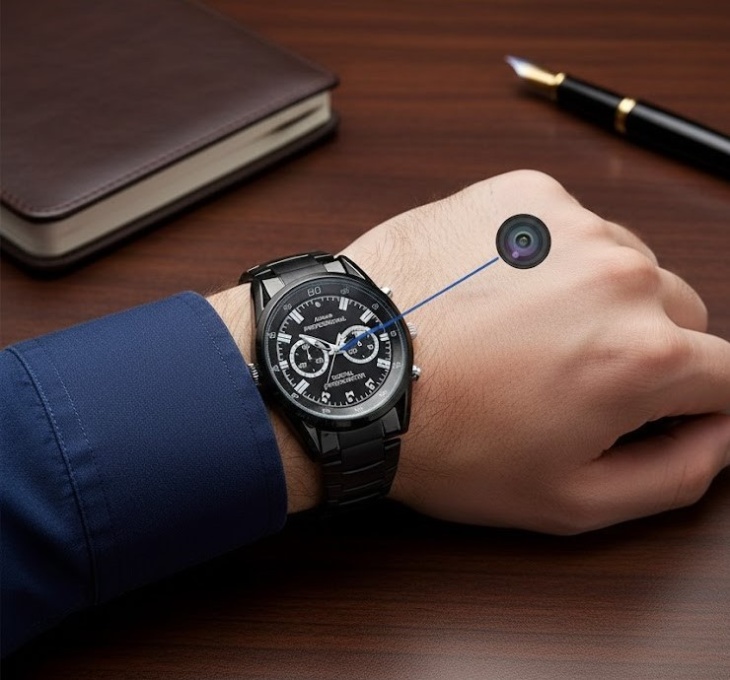 Watch Camera 32GB with Night Vision and Motion Detection