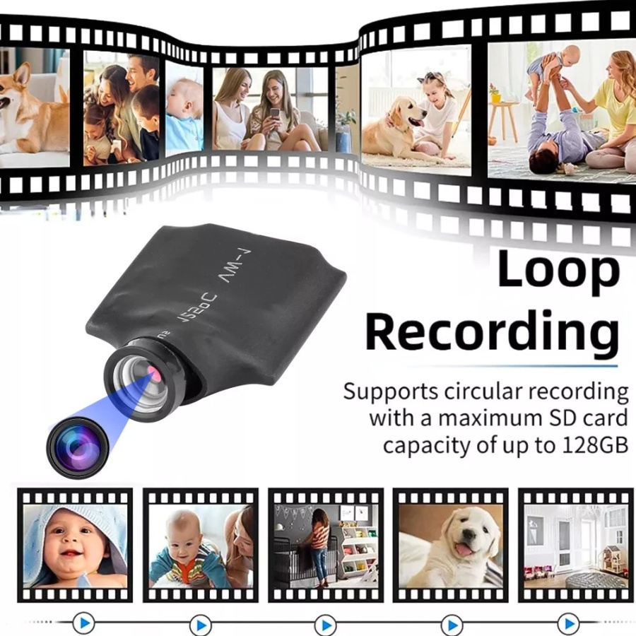 Wifi 1080P HD Mini Pinhole Camera with Motion Detection