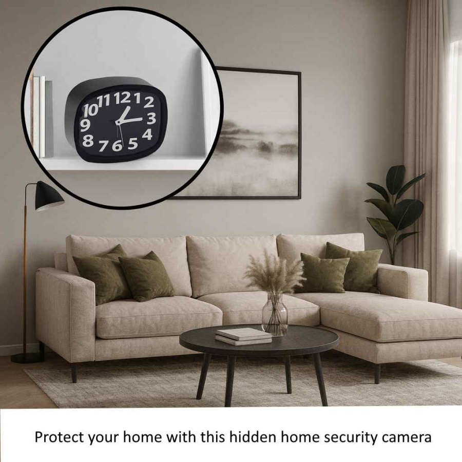 Wifi Unique Analogue Hidden Clock Camera with Motion Detection